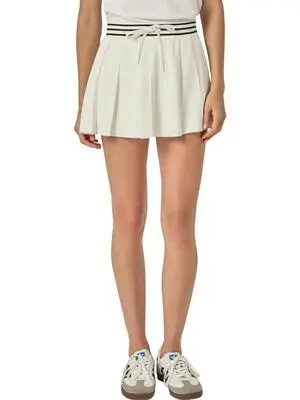 English Factory Pleated Skort - White