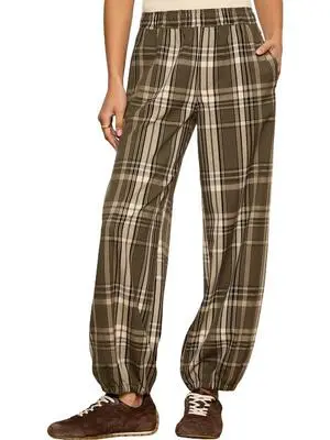 Sanctuary Plaid Micro Balloon Pants - Linden Pla