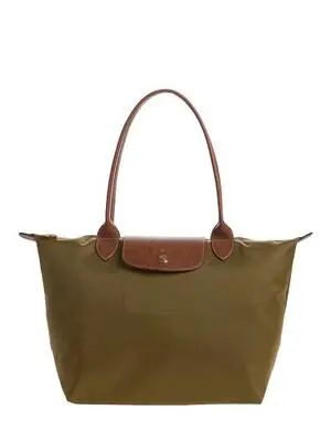 Longchamp Le Pliage Medium Shoulder Tote - Olive