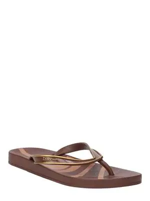 Ipanema Anatomica Linea Flip Flop - Brown/brown/copper