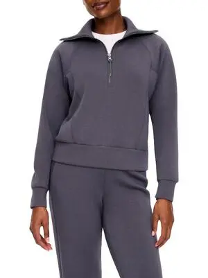 Spanx SPANX® AirEssentials Half Zip Sweatshirt Dark Slate