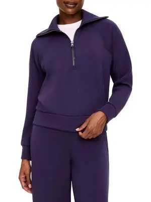 Spanx SPANX® AirEssentials Half Zip Sweatshirt Nocturne