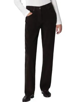THE ROW Frava Dark Corduroy Trousers - Brown