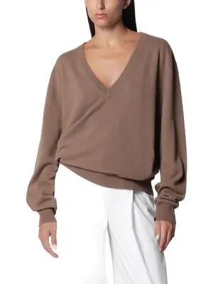 Extreme Cashmere Ben V-neck Cashmere Sweater - Beige