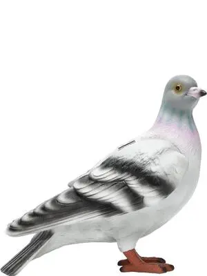 JW Anderson Pigeon Pouch In Resin Shaped Like A Pigeon - Grey