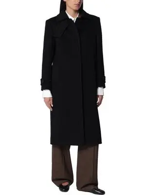 Tagliatore Single-breasted Wool Coat - Black