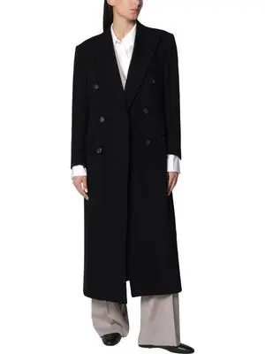 Tagliatore Double-breasted Wool Coat - Black
