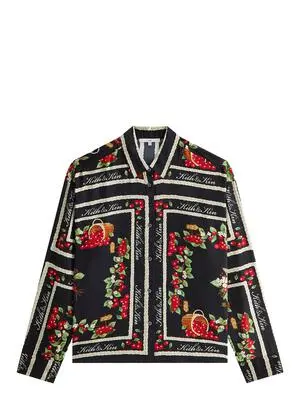 Kith Siena Cherry Button Up Shirt - Black