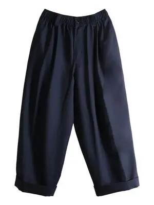 Marni Pleated Button Closure Cuffed Trousers - Black