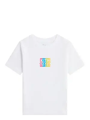 Kith Warp Logo Graphic Tee - White