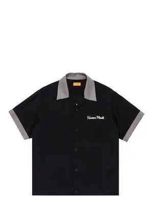 HUMAN MADE Short Sleeve Bowling Shirt With Classic Collar - Black