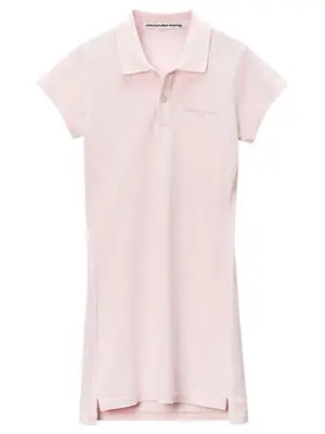 Alexander Wang Crystal Embellished Polo Dress 'light - Pink
