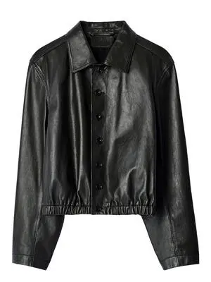 LEMAIRE Soft Leather Blouson - Brown