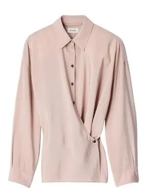 LEMAIRE Straight Collar Twisted Shirt - Pink