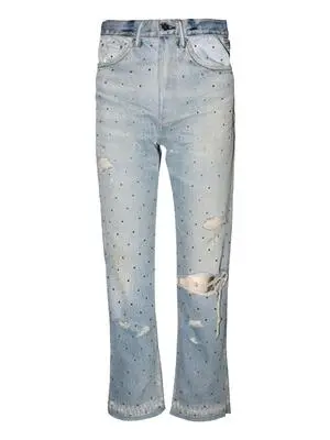 AMIRI Amiri Gradient Crystal Reconstructed Denim Pants