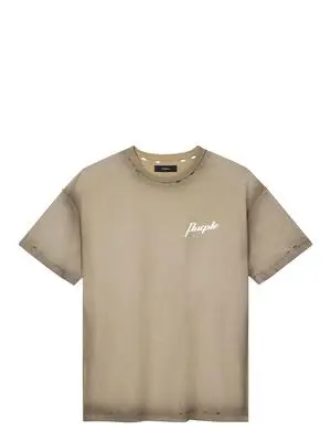 PURPLE BRAND Textured Inside Out Tee 'khaki - Tan