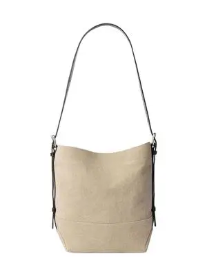 LEMAIRE Small Belted Tote 'dark Linen' Tan