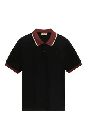 Marni Short-sleeve Slim Fit Polo Shirt - Black