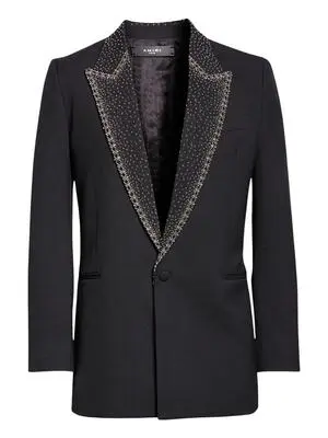 Amiri Beaded Tux Jacket - Black