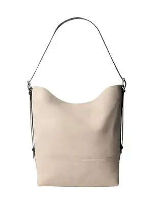 LEMAIRE Belted Tote Bag 'dark Linen - Tan