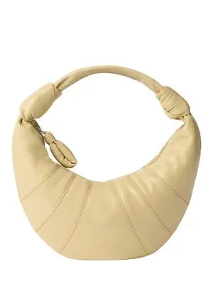 LEMAIRE Mini Fortune Croissant Bag 'sesame' Tan