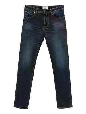 Jacob Cohen Slim Fit Jeans With Logo Patch - Blue