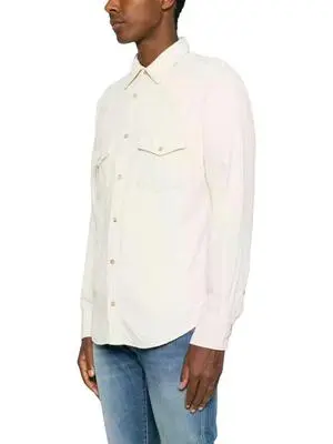 Jacob Cohen Corduroy-texture Shirt - Neutrals