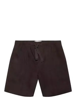 Orlebar Brown Alex Drawstring Linen Deck Shorts - Brown