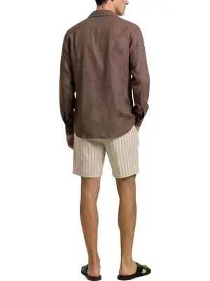 Orlebar Brown Alex Fine-stripe Deck Shorts - Neutrals