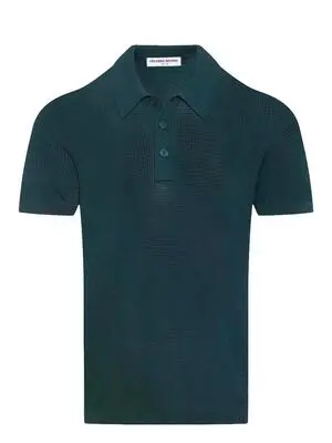 Orlebar Brown Keeling Open-knit Polo Shirt - Green