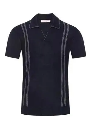 Orlebar Brown Horton Chevron-stripe T-shirt - Blue