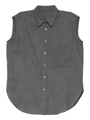 LESS Sleeveless Blouse - Grey