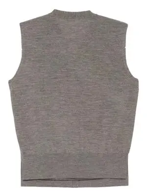 LESS Button-up Layered Vest - Grey