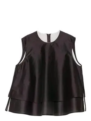 LESS A-Line Double-Layer Blouse