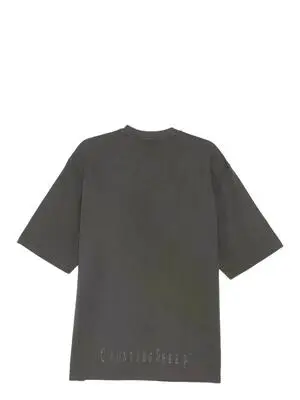 CROQUIS Sheep-print Cotton T-shirt - Grey