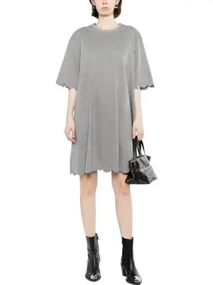 JNBY Crew-neck Short-sleeves Mini Dress - Grey