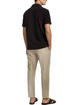 ORLEBAR BROWN Terry Resort Polo-collar T-shirt