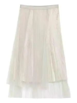 JNBY Pleated Midi Skirt - Neutrals
