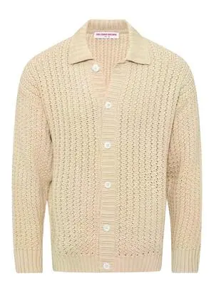 Orlebar Brown Thomas Chunky-knit Button-up Cardigan - Neutrals