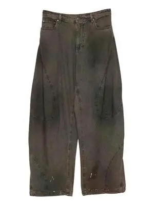 CROQUIS Panelled Jeans - Brown