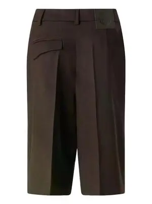 Pinko Logo-patch Pleated Trousers - Brown