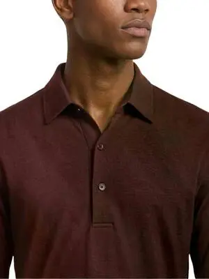 Orlebar Brown Sebastian Long-sleeve Polo Shirt - Brown