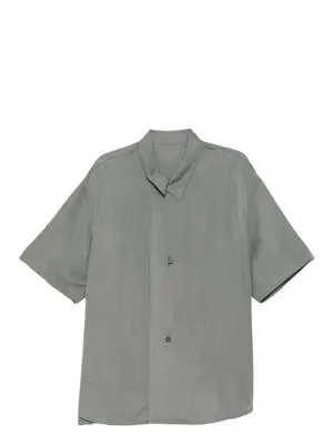 CROQUIS Button-up Short-sleeve Shirt - Grey