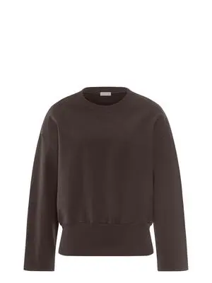 Hanro Stretch-cotton Sweatshirt - Brown