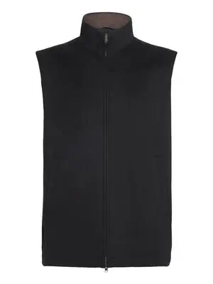 Herno Wool-cashmere Gilet - Black