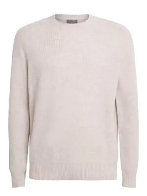 N.PEAL N.Peal Organic Cashmere Crew Neck Sweater