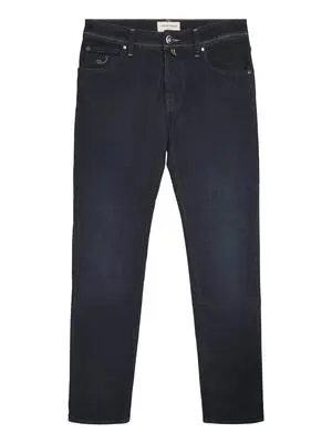 Jacob Cohen Pony Hair-patch Nick Slim Jeans - Blue