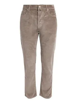 Jacob Cohen Edo Corduroy Straight-fit Chinos - Grey