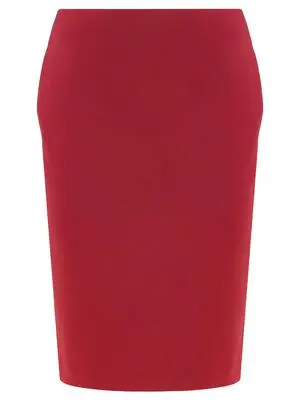 SAINT LAURENT Saint Laurent Satin Pencil Dress With Back Zip And Side Pockets