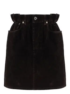 MIU MIU Miu Miu Velvet Mini Skirt